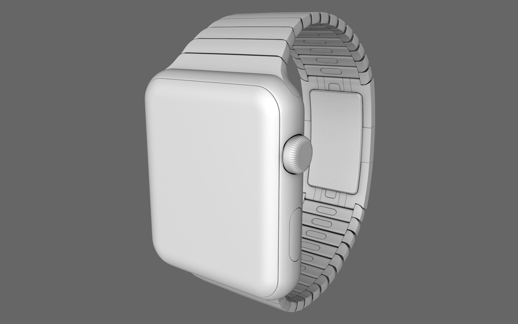 3d Model Apple Watch Stainless Steel