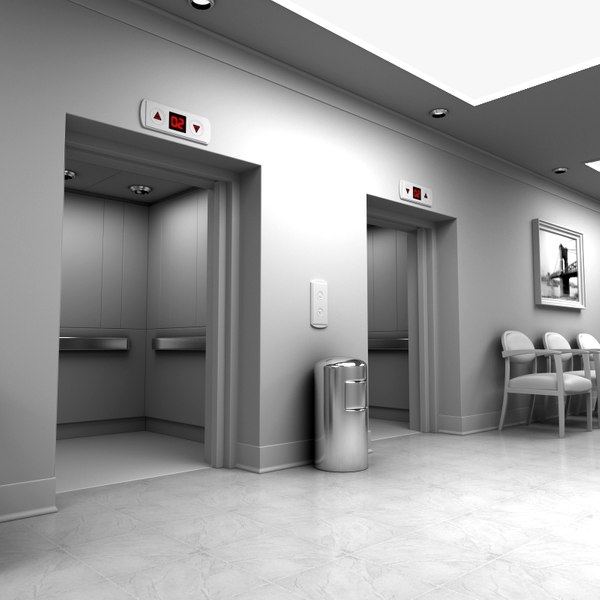 3d model hospital hallway