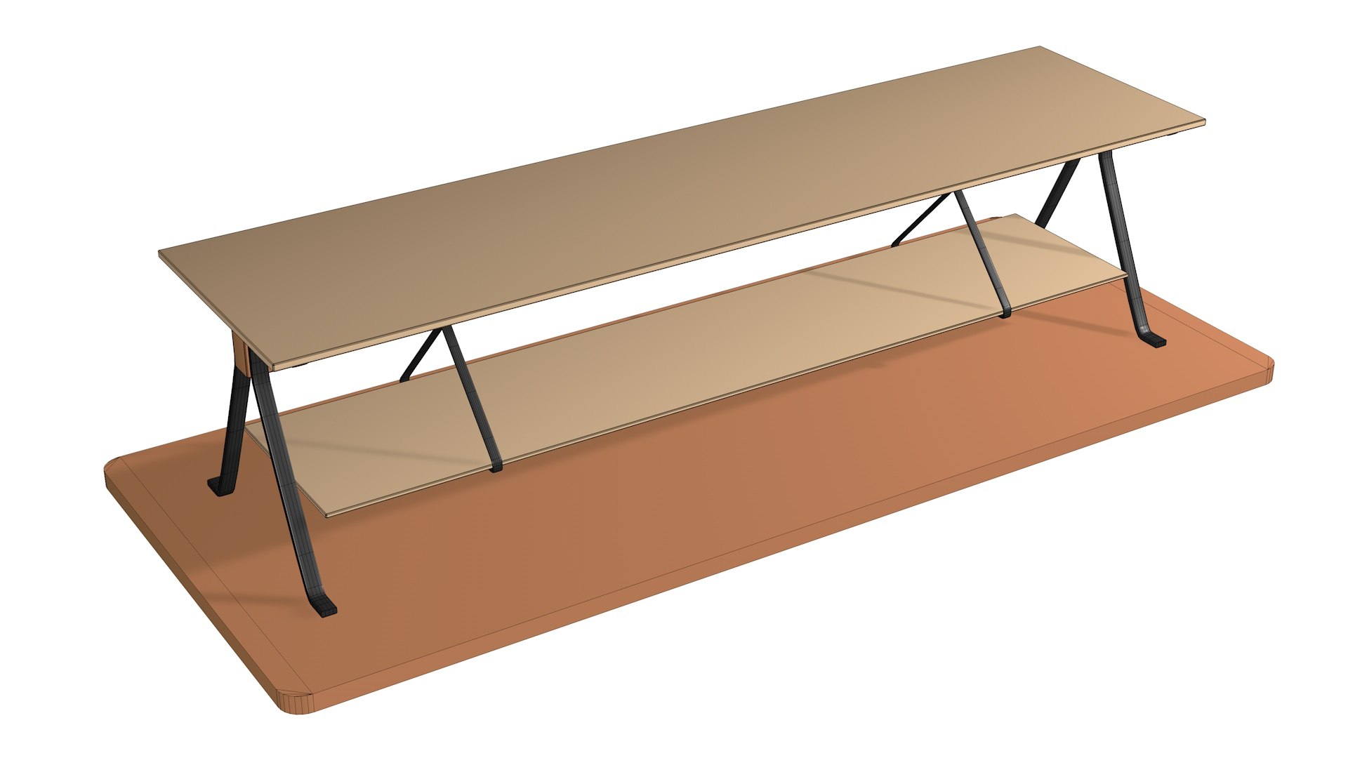 Banquet Table 3D Model - TurboSquid 1604154