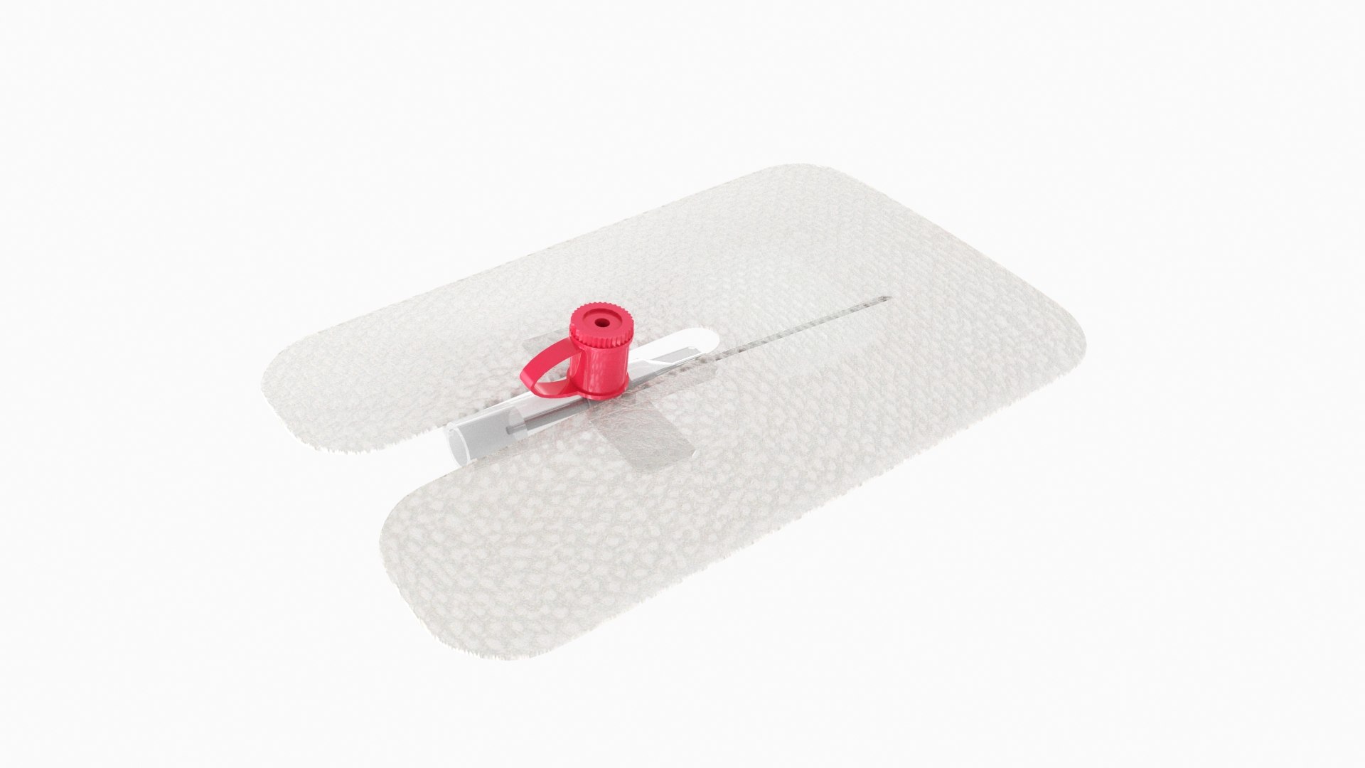 3D Wing Cannula With Sticky Plaster - TurboSquid 2016580