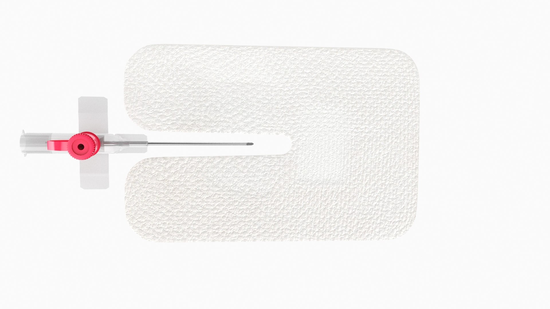 3D Wing Cannula With Sticky Plaster - TurboSquid 2016580