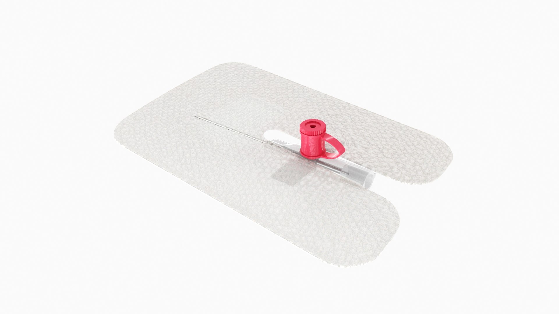 3D Wing Cannula With Sticky Plaster - TurboSquid 2016580