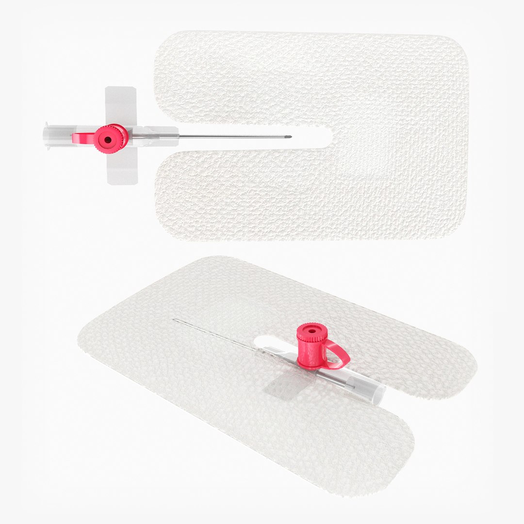 3D Wing Cannula with Sticky plaster - TurboSquid 2016580