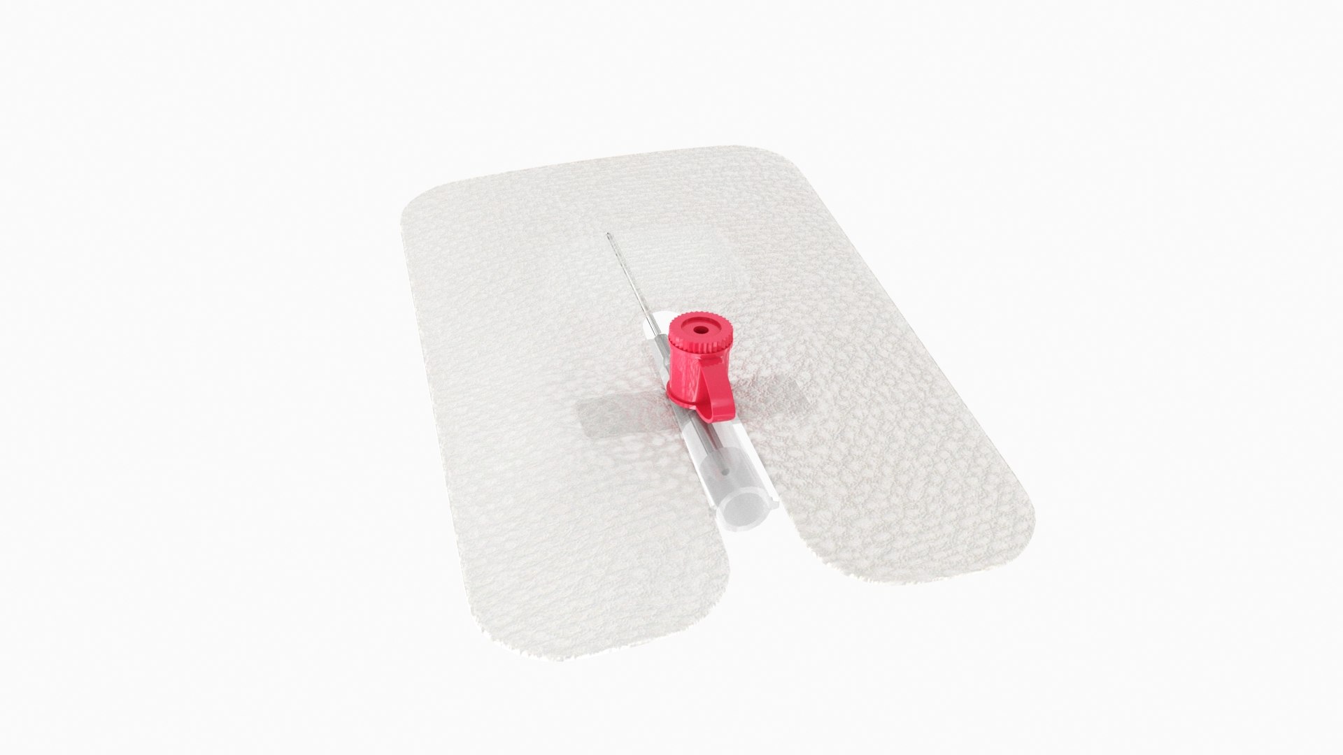 3D Wing Cannula With Sticky Plaster - TurboSquid 2016580