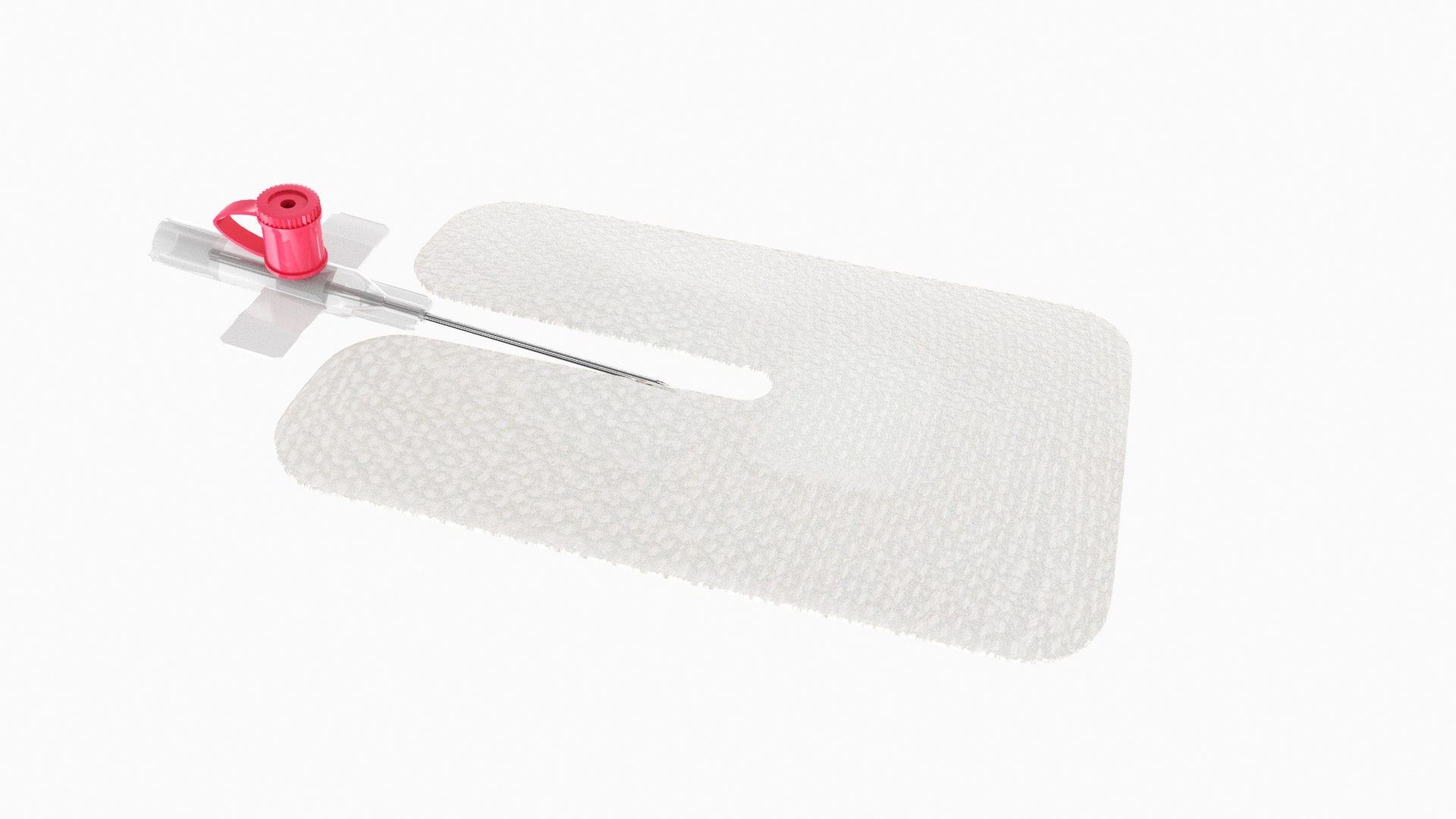 3D Wing Cannula With Sticky Plaster - TurboSquid 2016580