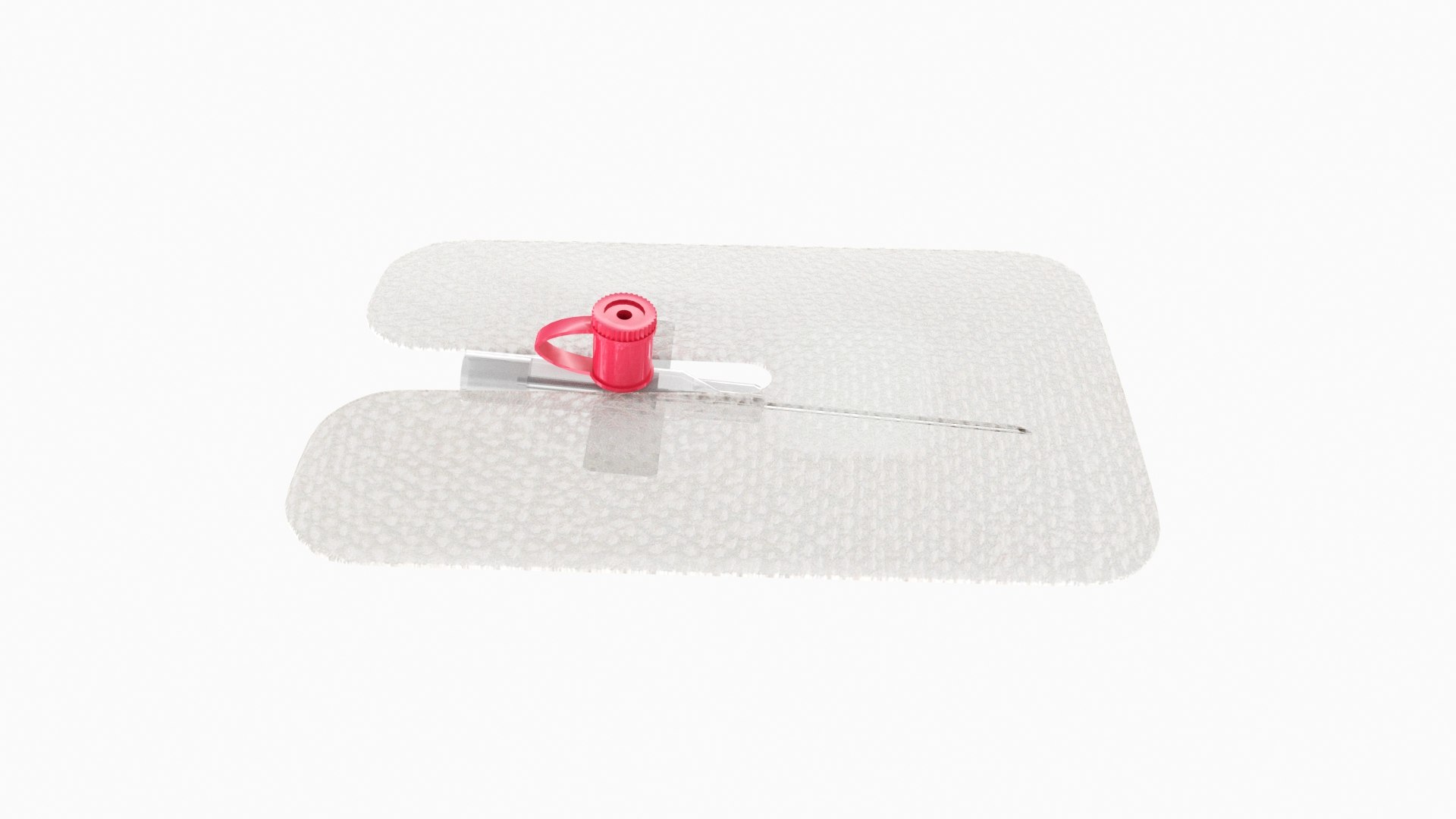 3D Wing Cannula With Sticky Plaster - TurboSquid 2016580