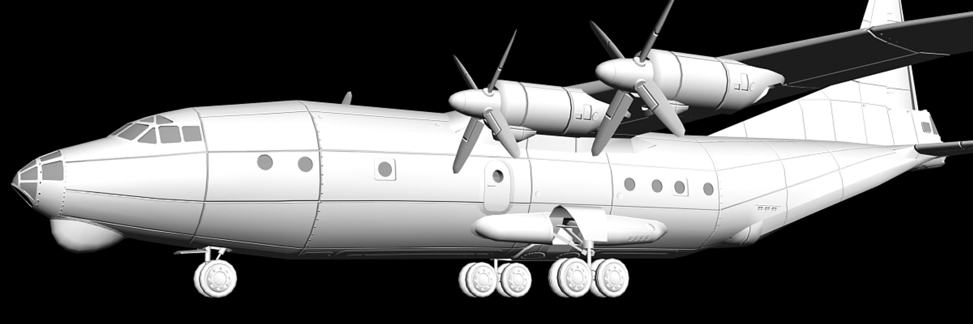 Airplane an12 3D model - TurboSquid 1515944