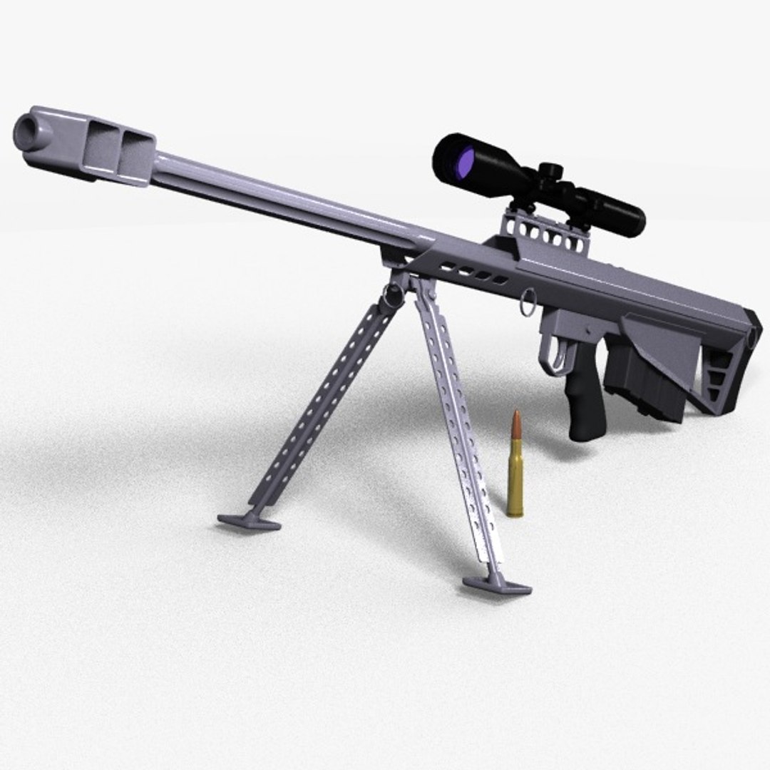 Barrett M90 Sniper Rifle 3d Model