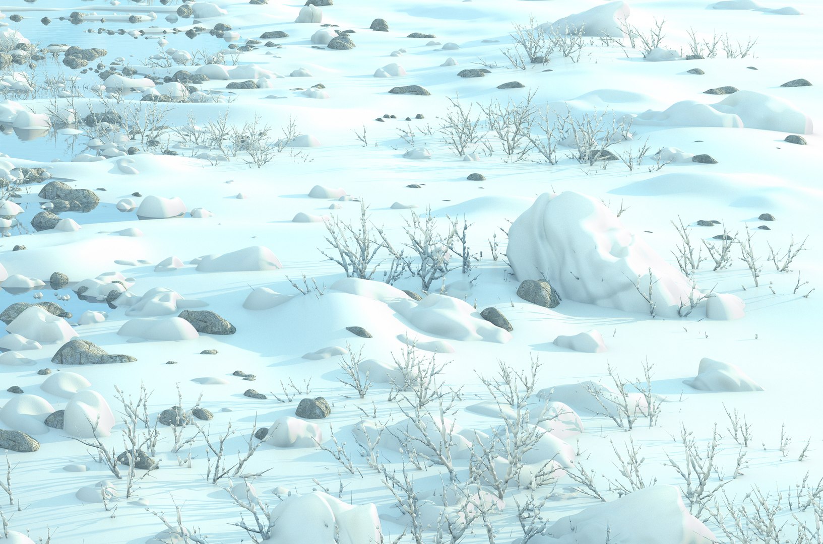 3D Fantasy Winter Lost Castle - TurboSquid 1833391