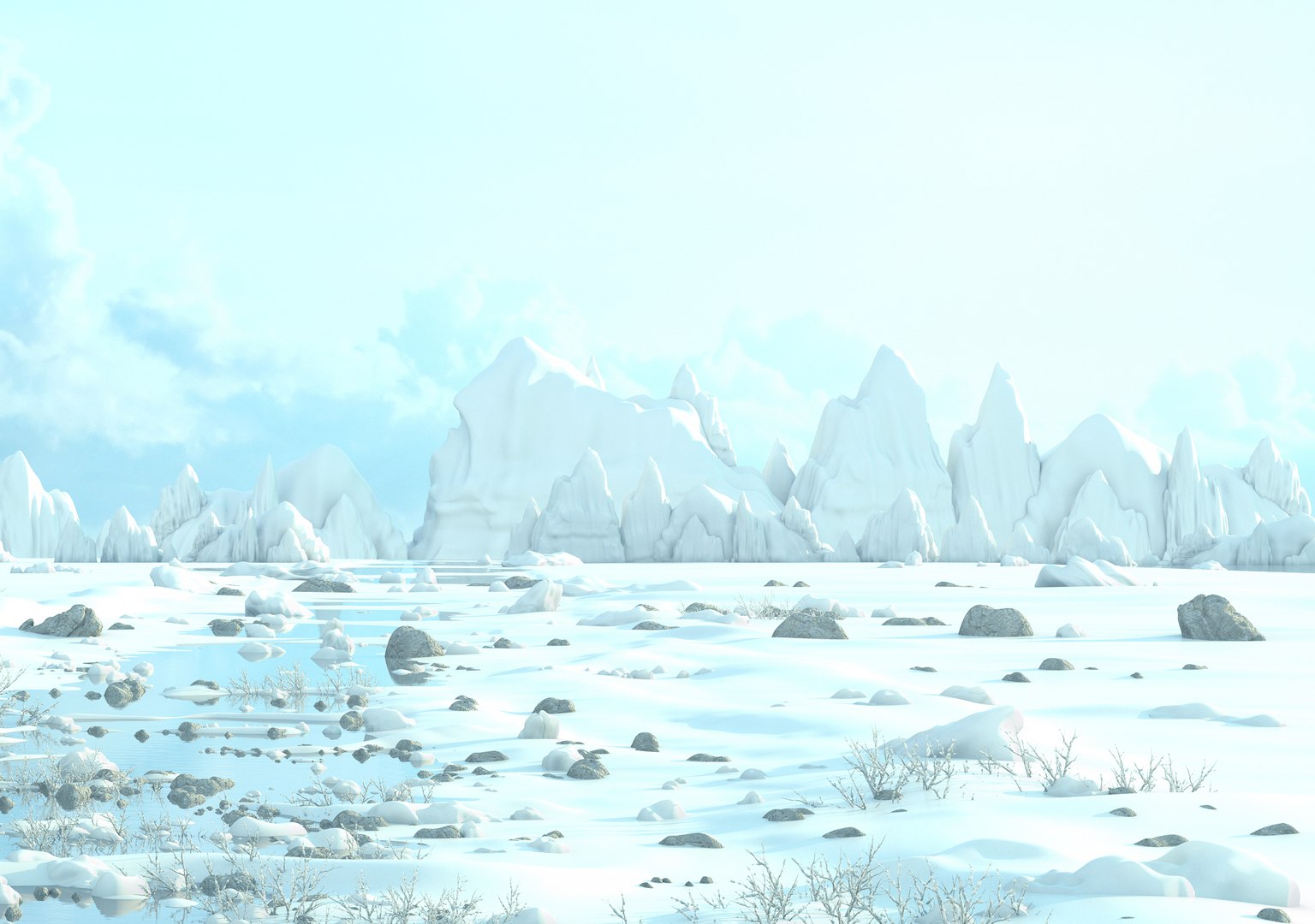 3D Fantasy Winter Lost Castle - TurboSquid 1833391