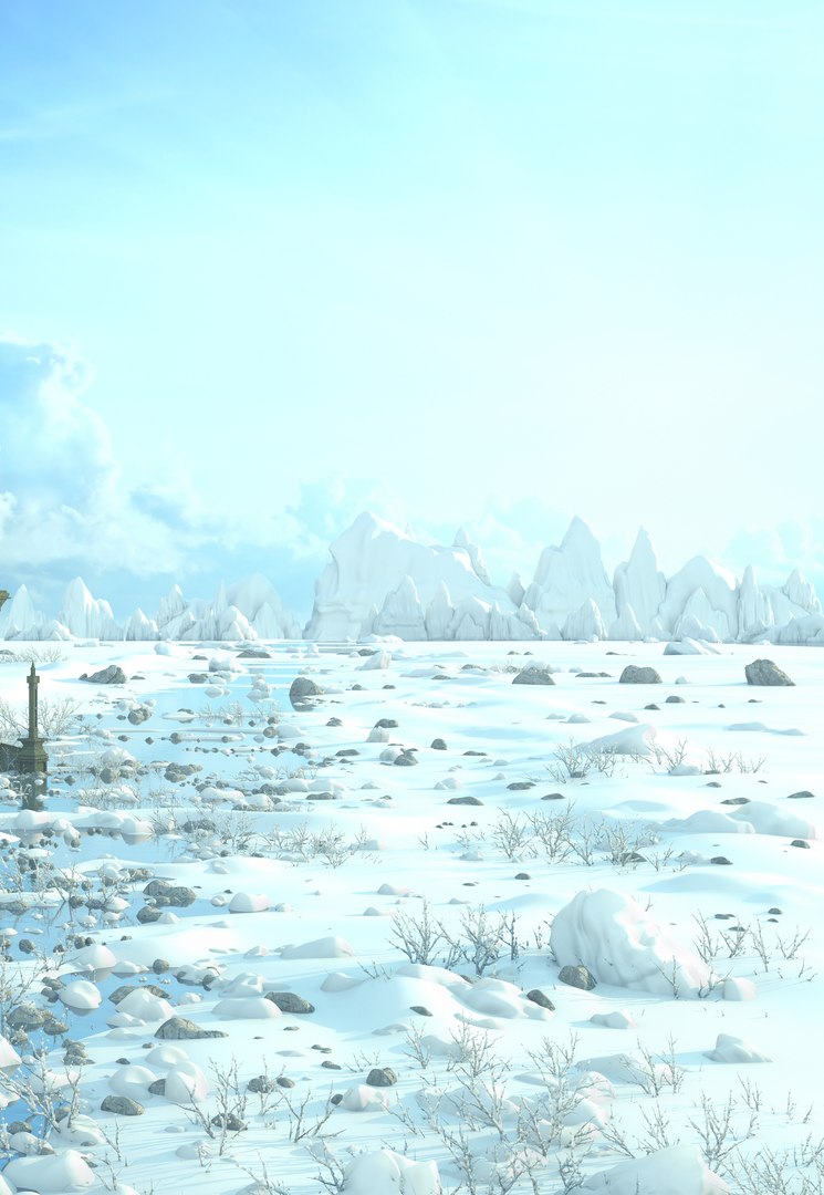 3D Fantasy Winter Lost Castle - TurboSquid 1833391