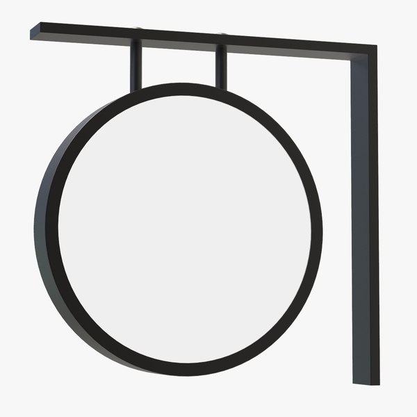 modelo 3d Letrero circular de publicidad exterior - TurboSquid 2210732
