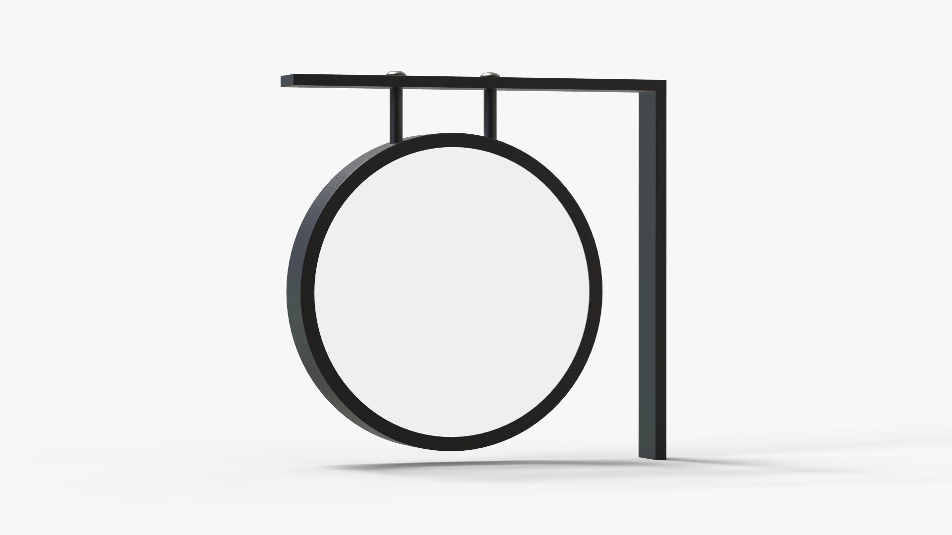Outdoor Advertising Cercle Signboard 3D Model - TurboSquid 2210732