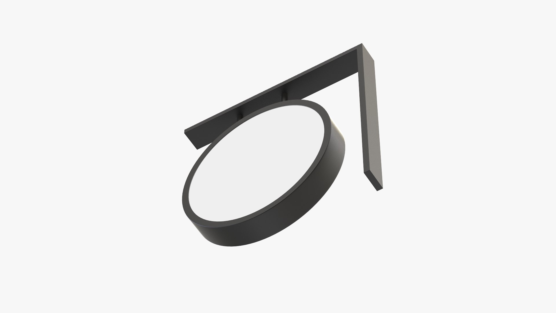 Outdoor Advertising Cercle Signboard 3D Model - TurboSquid 2210732