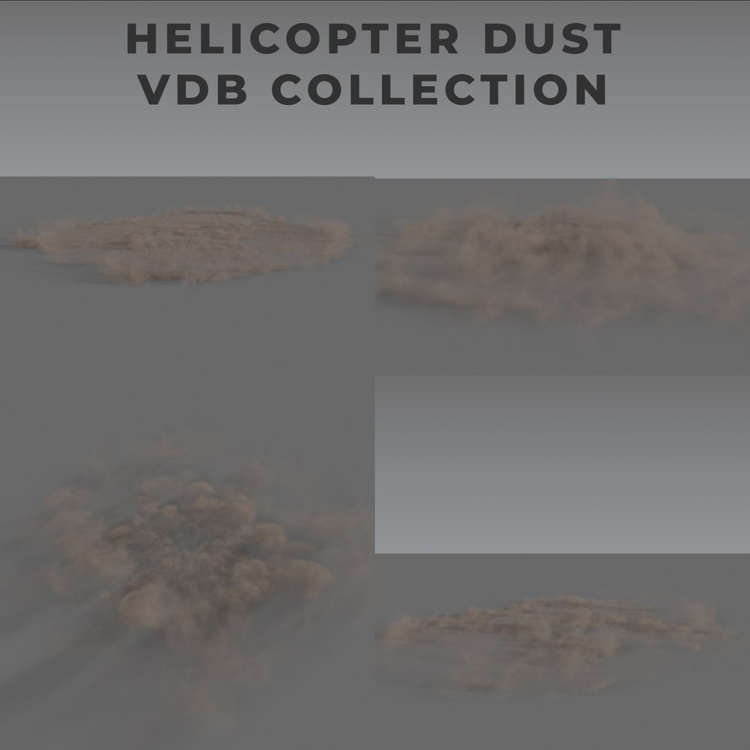 3D Helicopter Dust PACK - VDB - TurboSquid 1734709