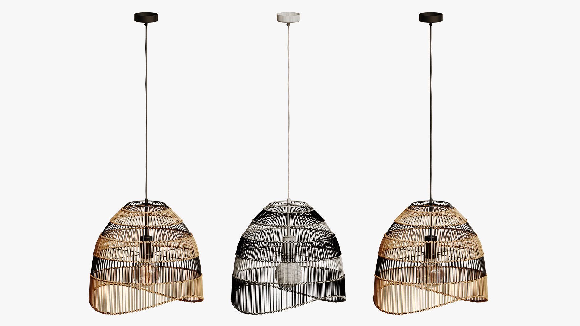 3D New Kyoto Conical Hanging Lamp - TurboSquid 2342835