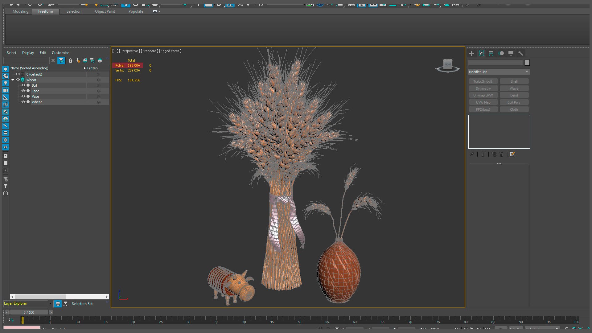 Wheat Plant Crop 3D Model - TurboSquid 1681518