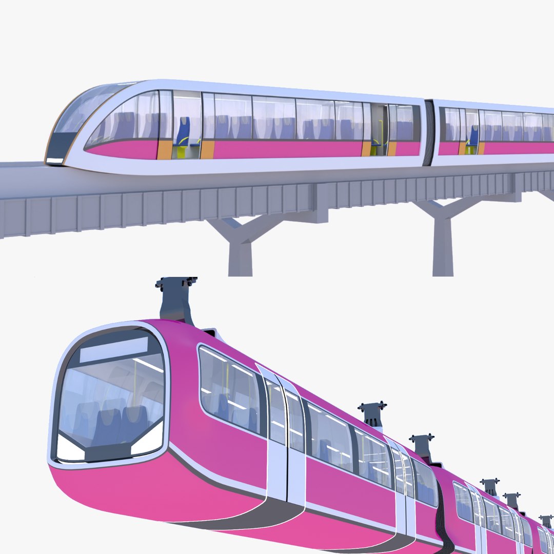 3D Monorail Trains Collection 2024 II Model - TurboSquid 2208465