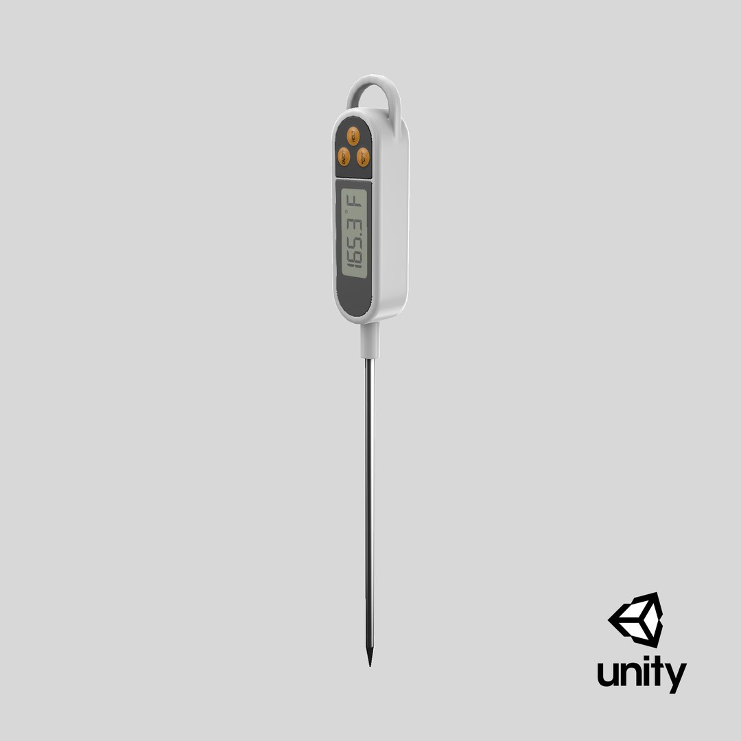 3D White Digital Food Thermometer 3D Model - TurboSquid 2303605