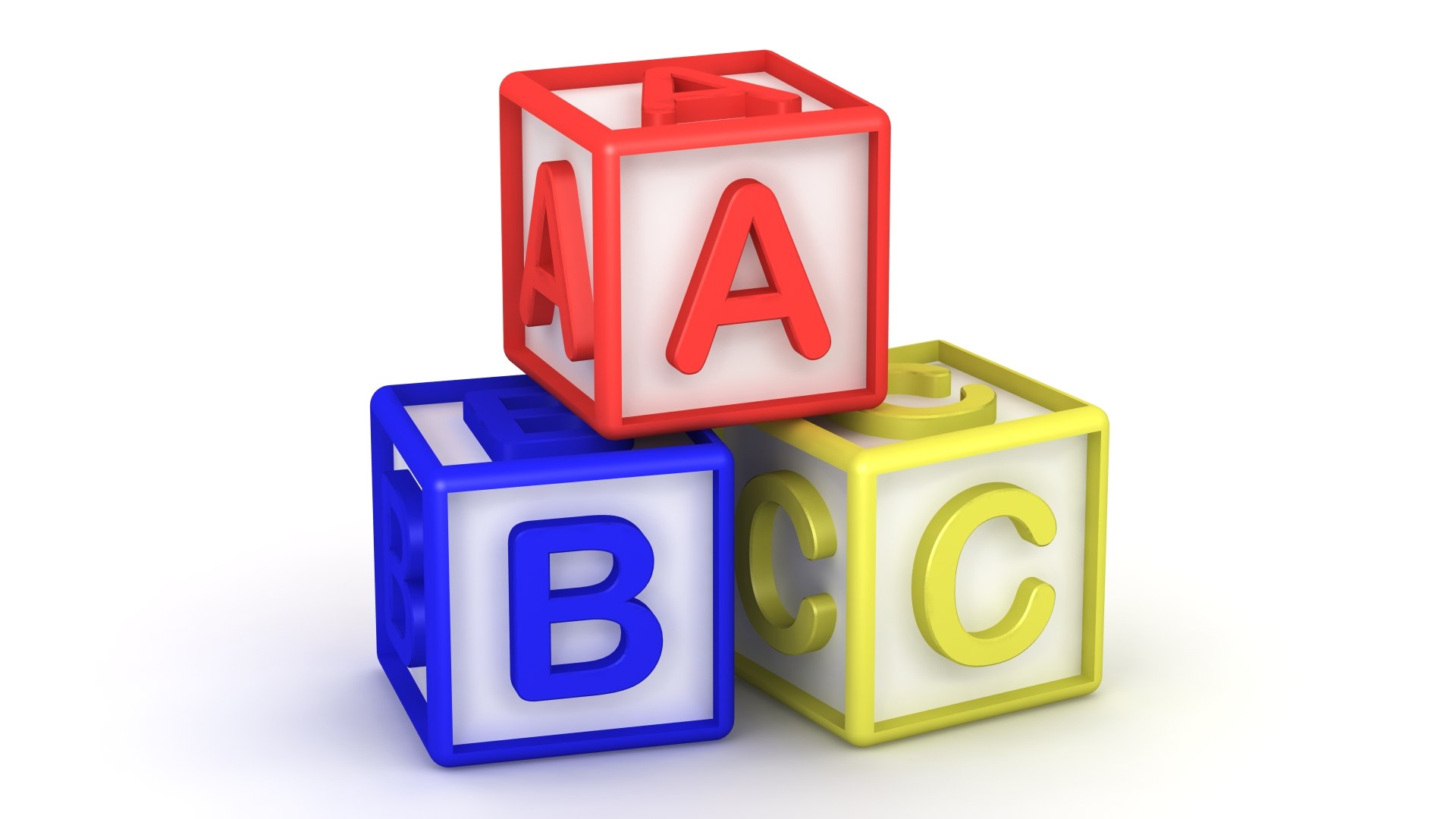 Abc Cubes 3D Model - TurboSquid 1500480