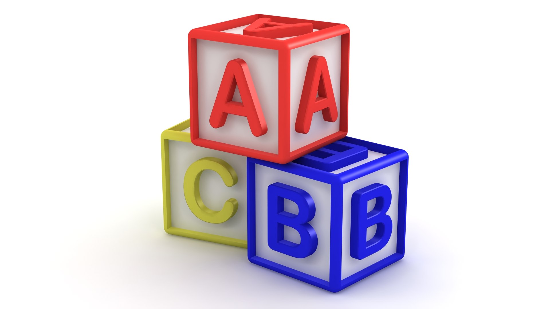 Abc Cubes 3D Model - TurboSquid 1500480