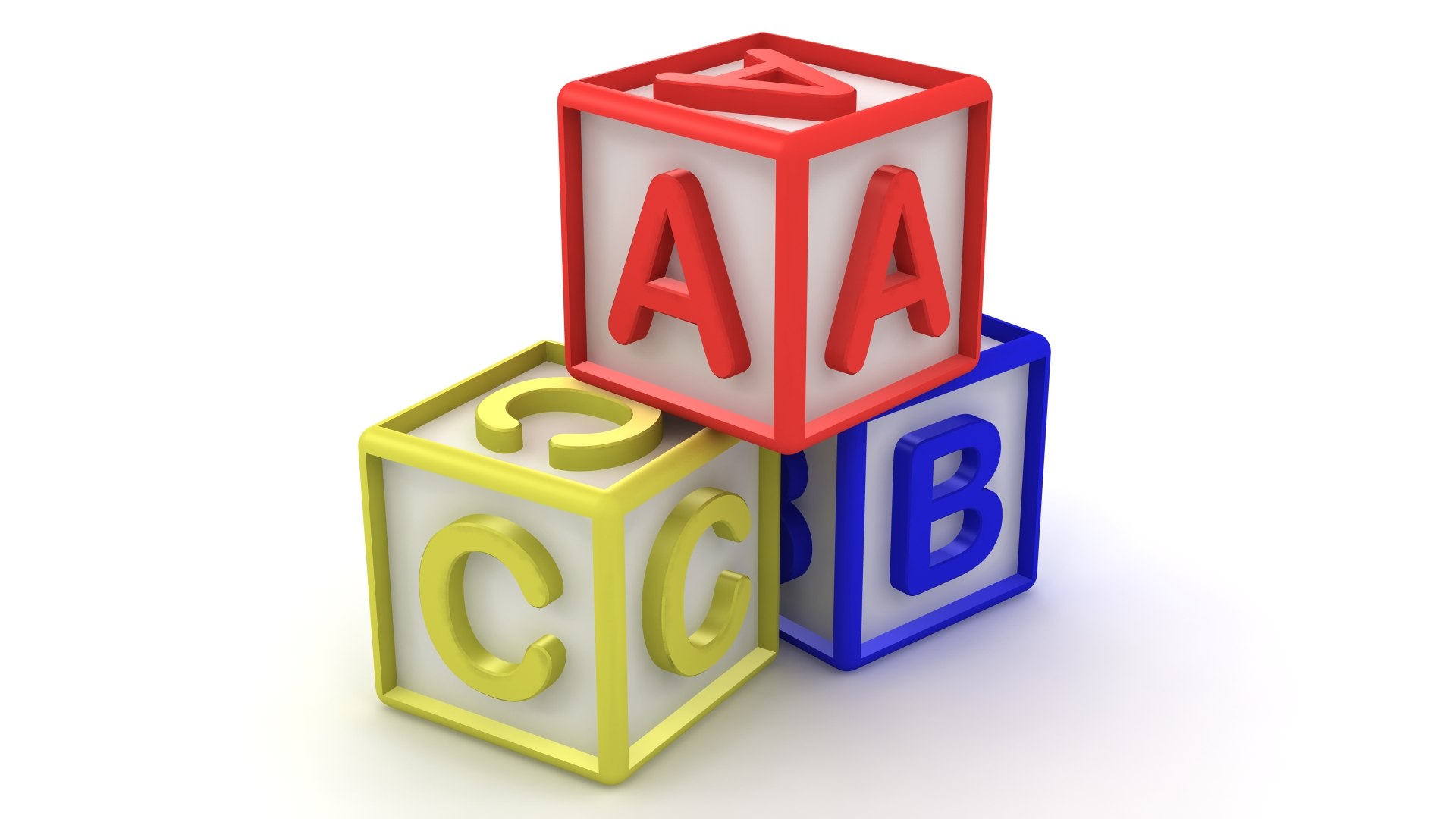 Abc Cubes 3D Model - TurboSquid 1500480