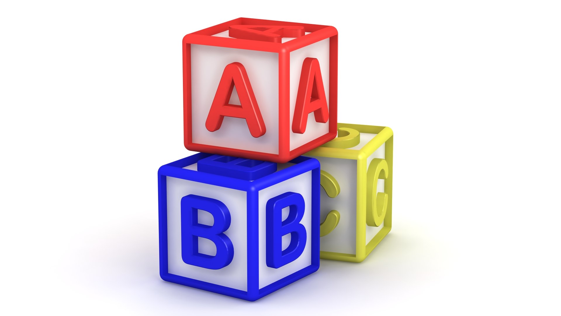 Abc Cubes 3D Model - TurboSquid 1500480