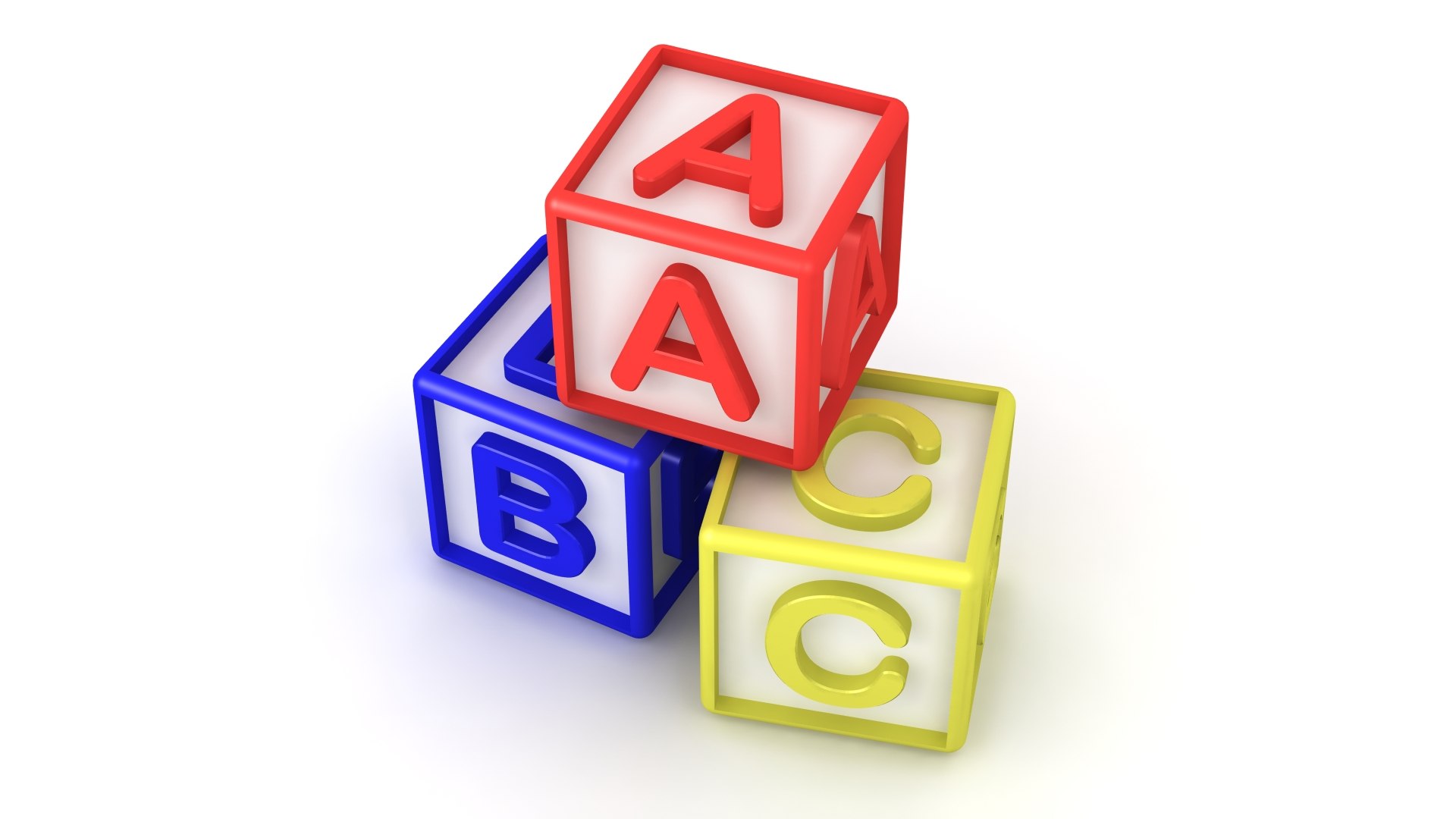 Abc Cubes 3D Model - TurboSquid 1500480