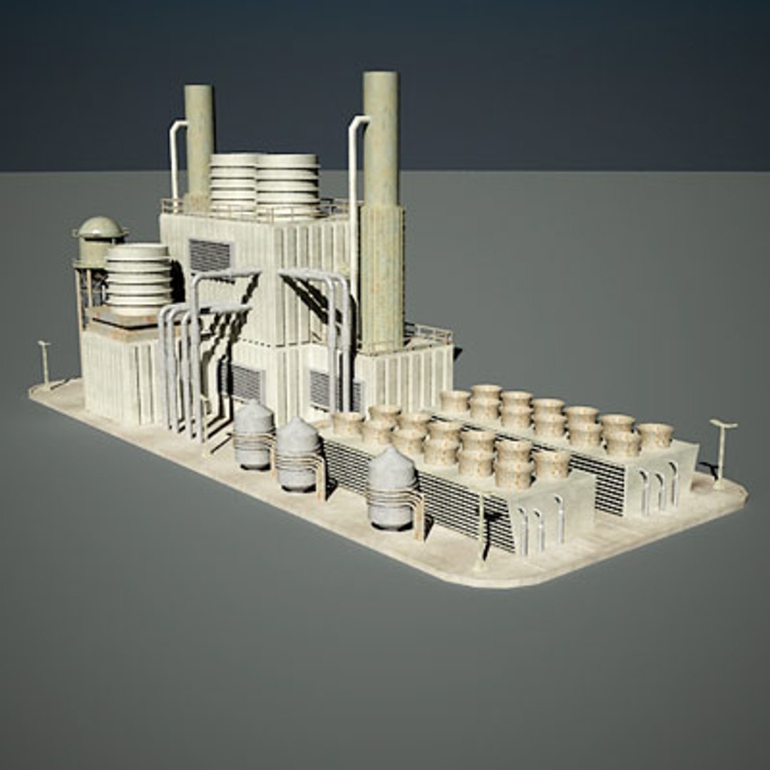 3d Model Industrial Structure