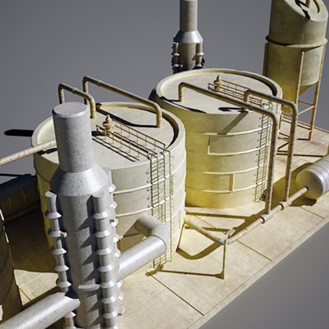 3d Model Industrial Structure