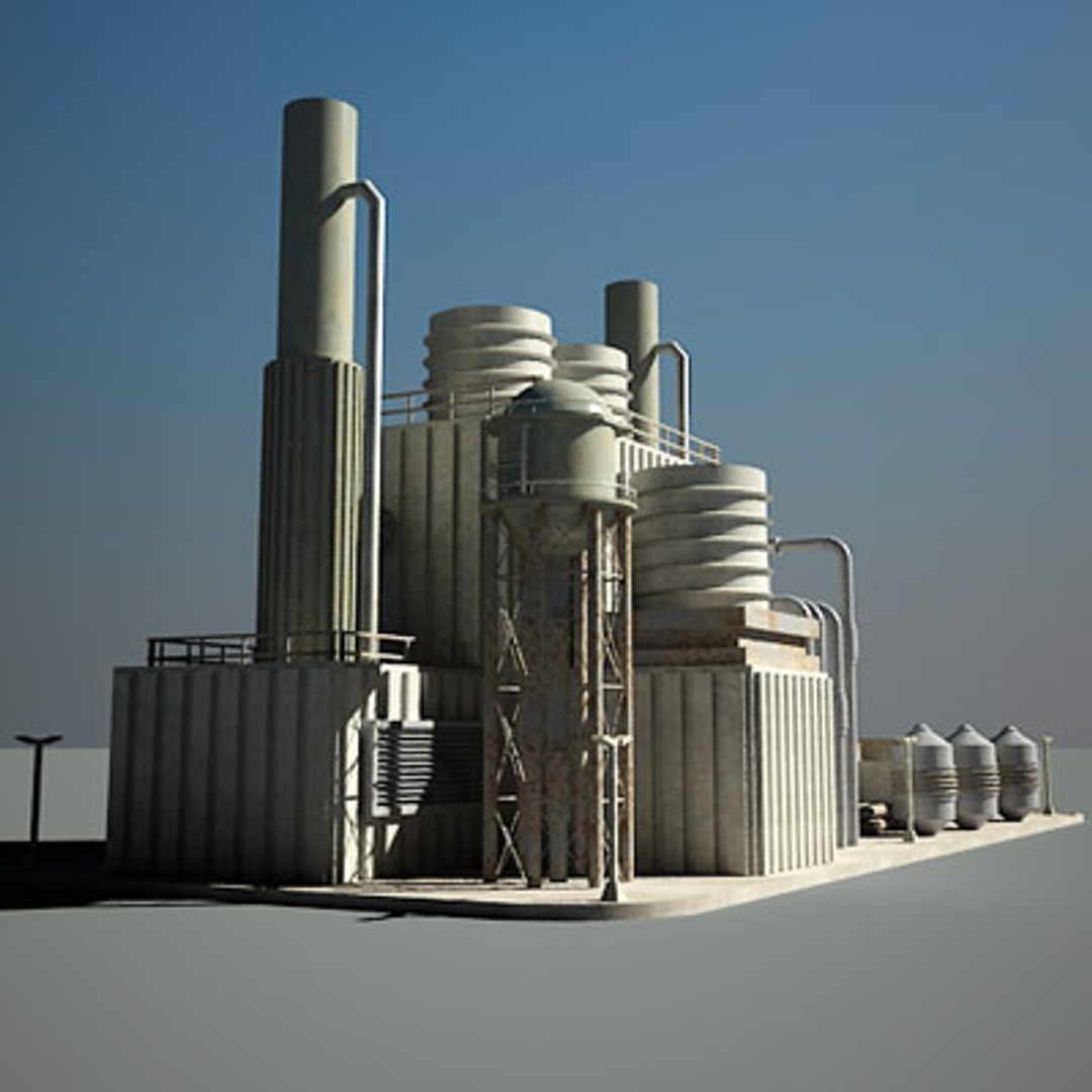 3d Model Industrial Structure