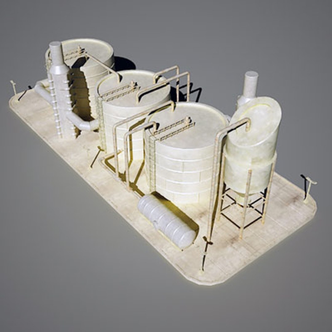 3d Model Industrial Structure