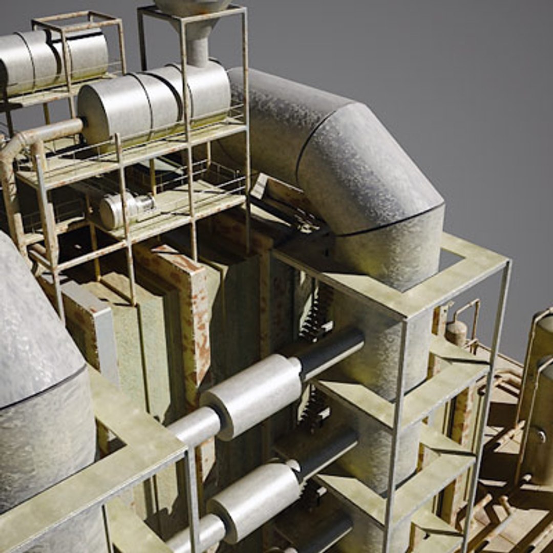3d Model Industrial Structure