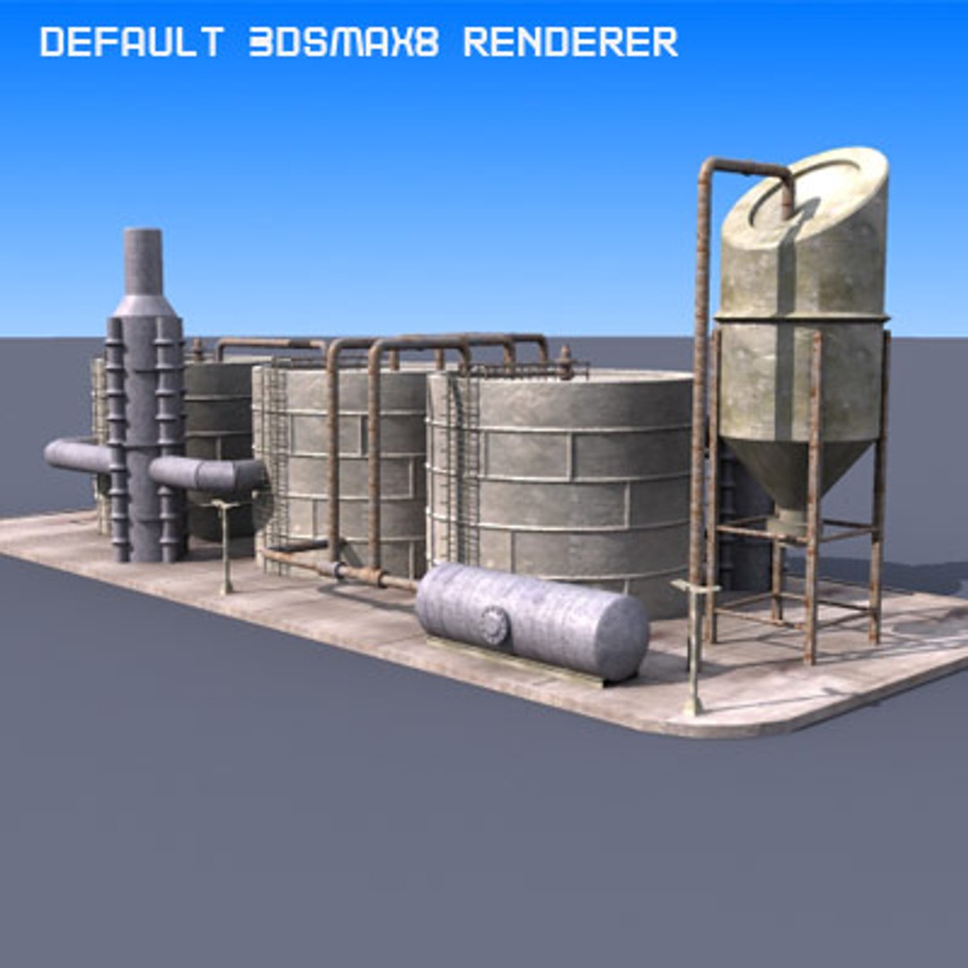 3d Model Industrial Structure