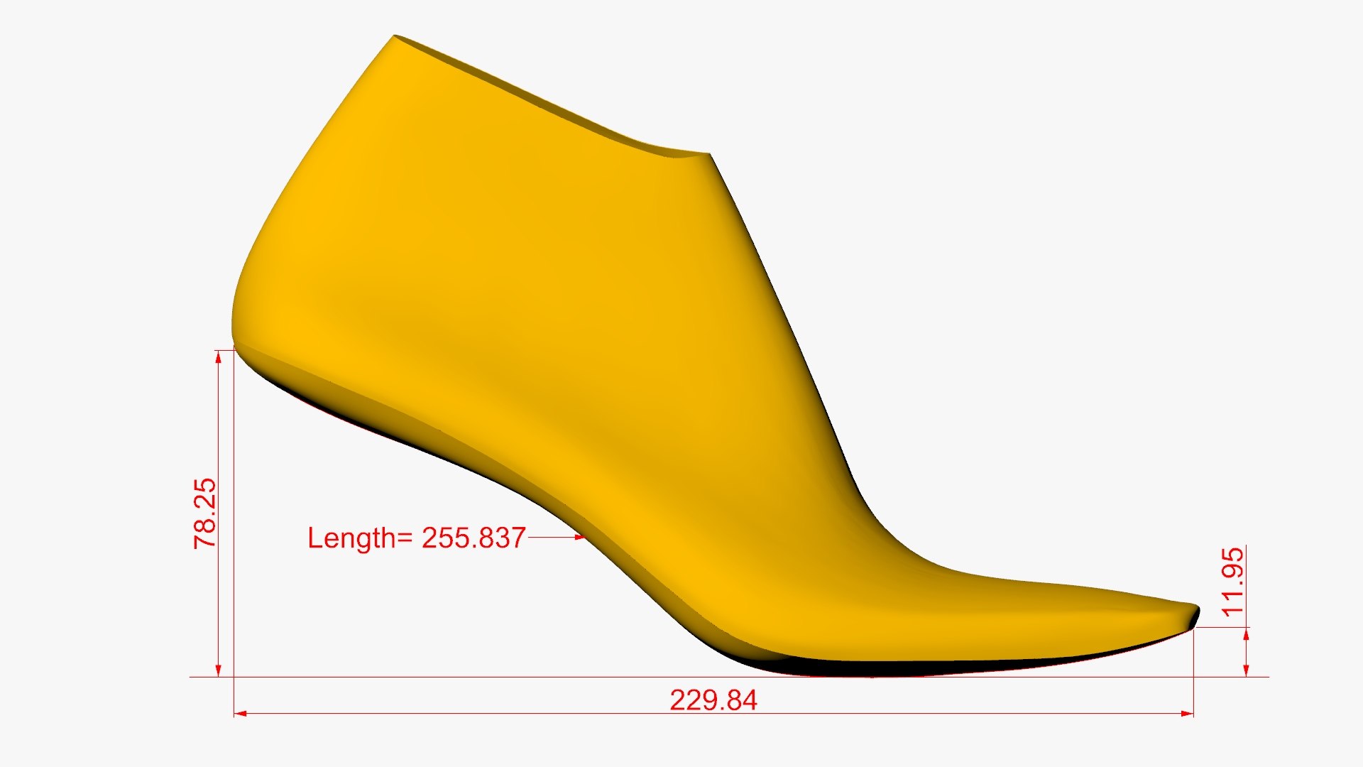 3D Female Shoe Last - TurboSquid 2132351