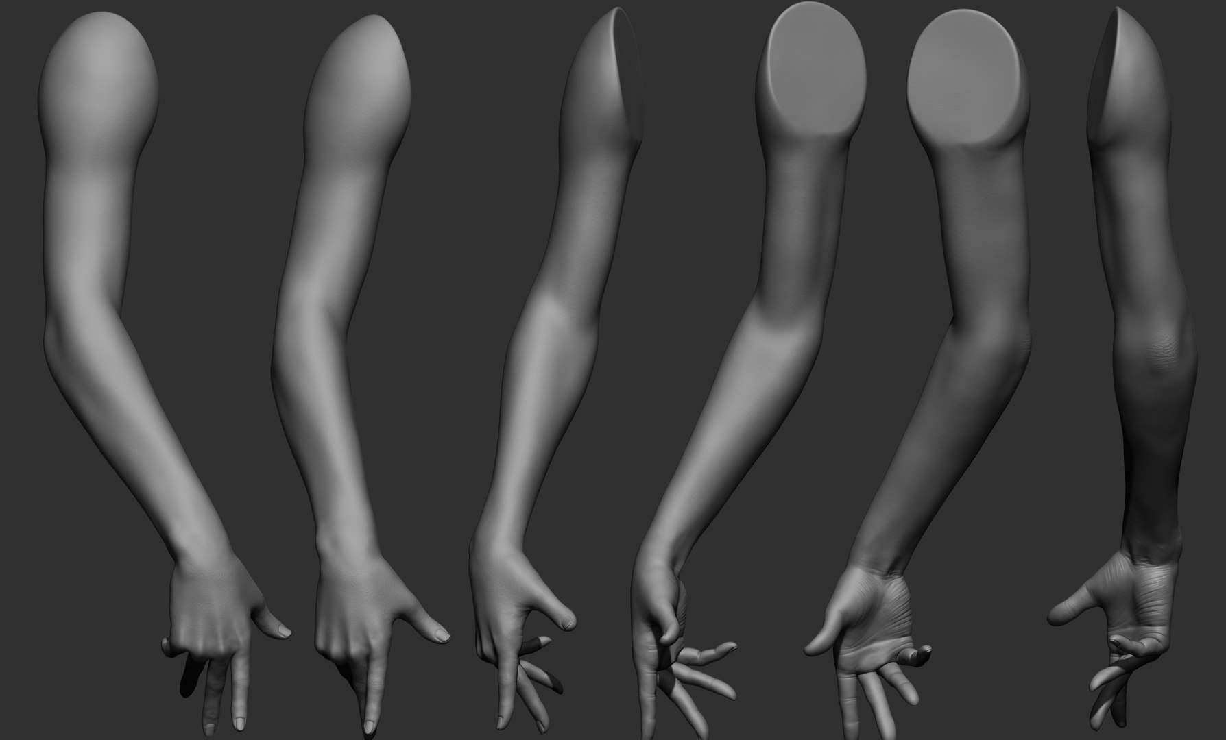 16 Female Arm Poses 3D Model - TurboSquid 1925496