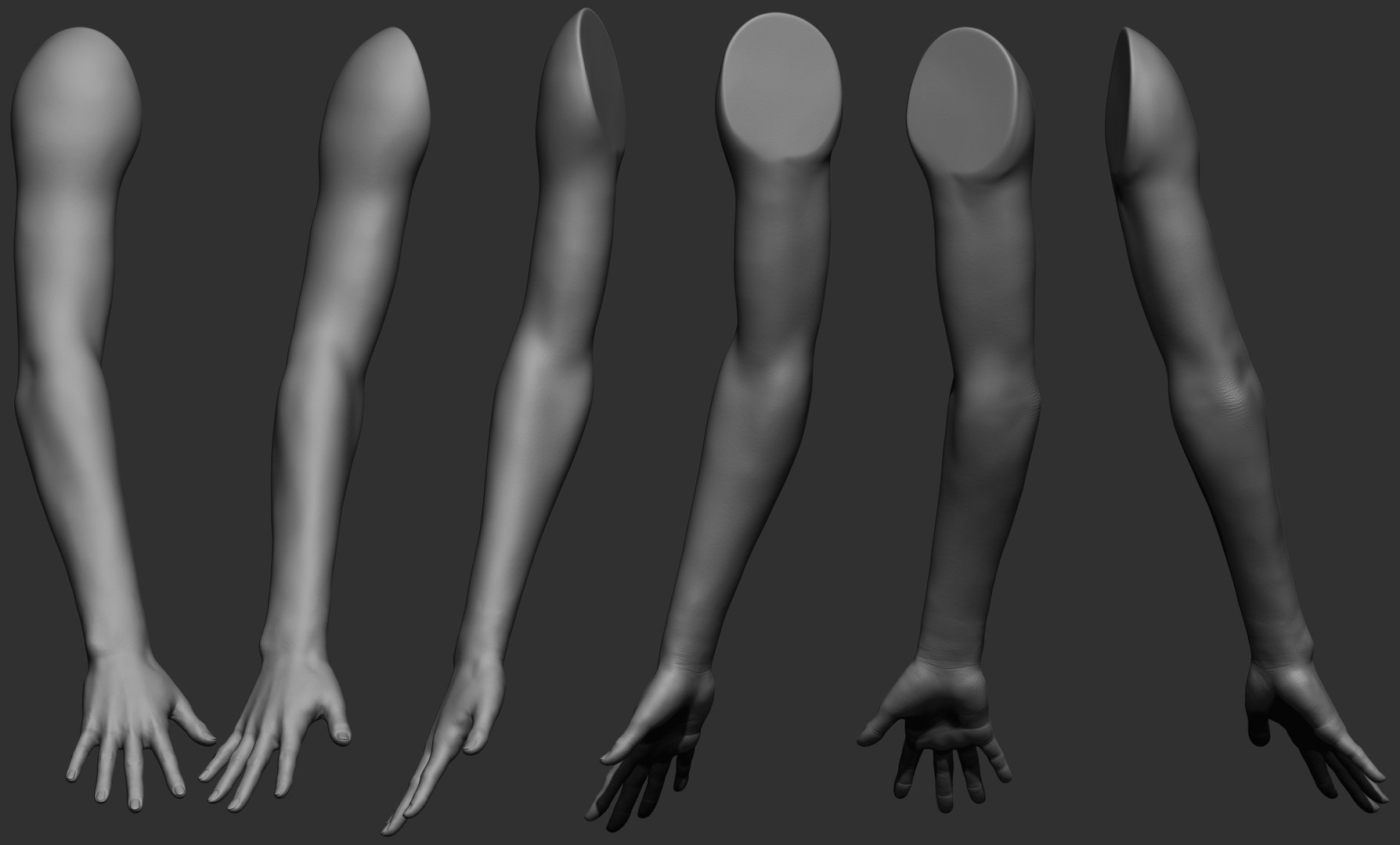 16 Female Arm Poses 3D Model - TurboSquid 1925496