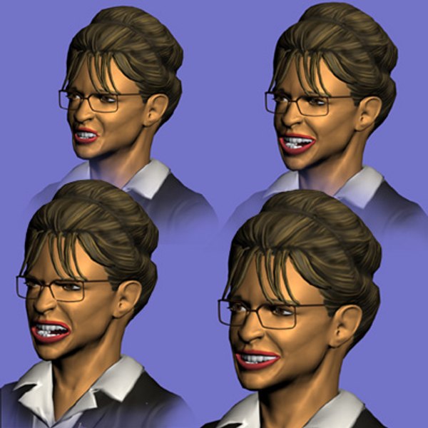 sarah palin 3d max