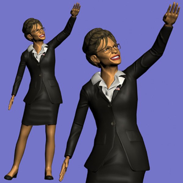 sarah palin 3d max