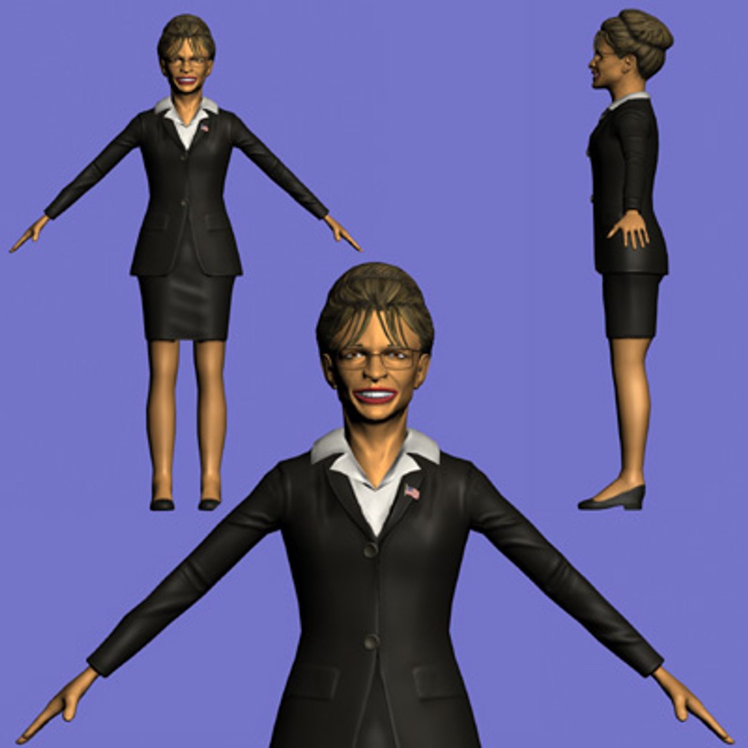 Sarah Palin 3d Max