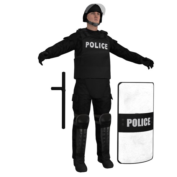 max rigged riot police officer