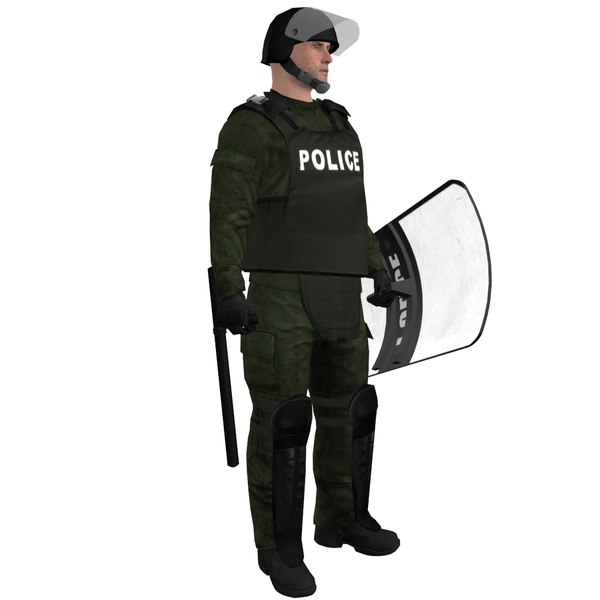max rigged riot police officer