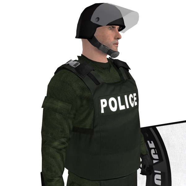 max rigged riot police officer
