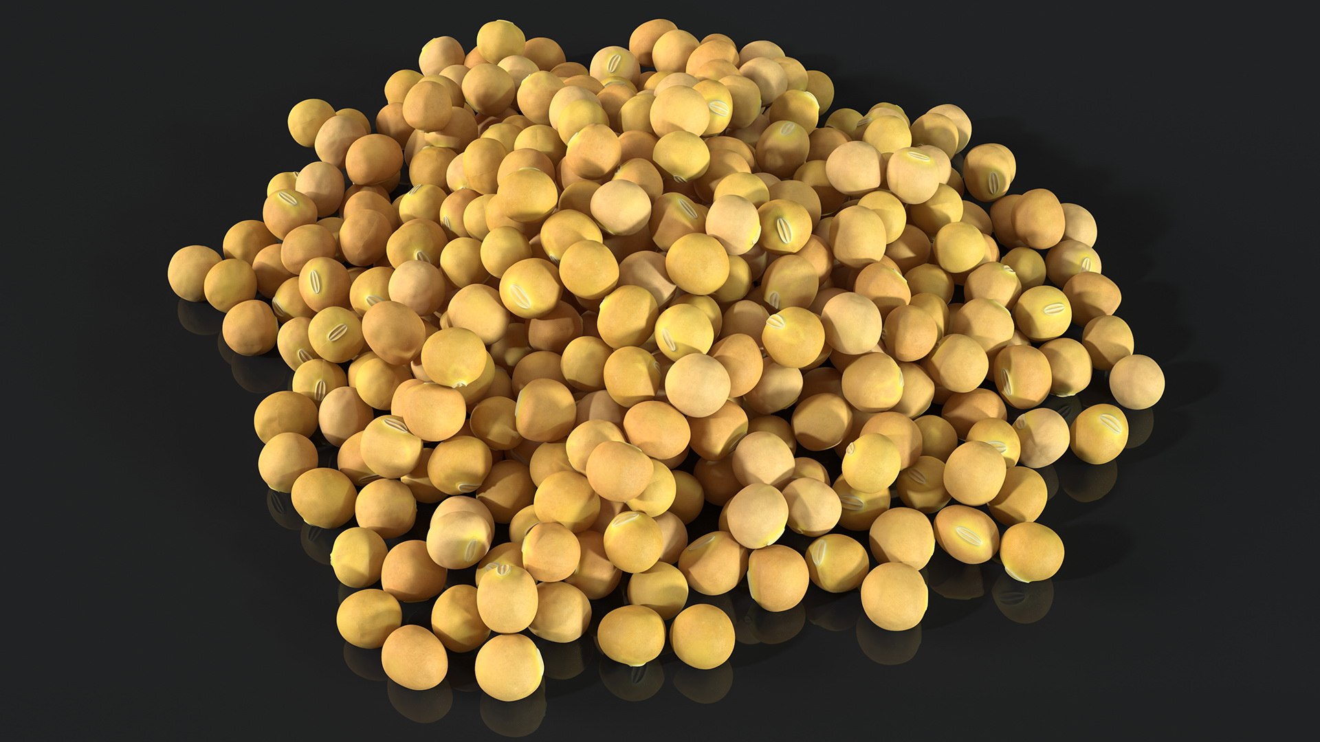 3D pile soybeans soy bean model - TurboSquid 1559128