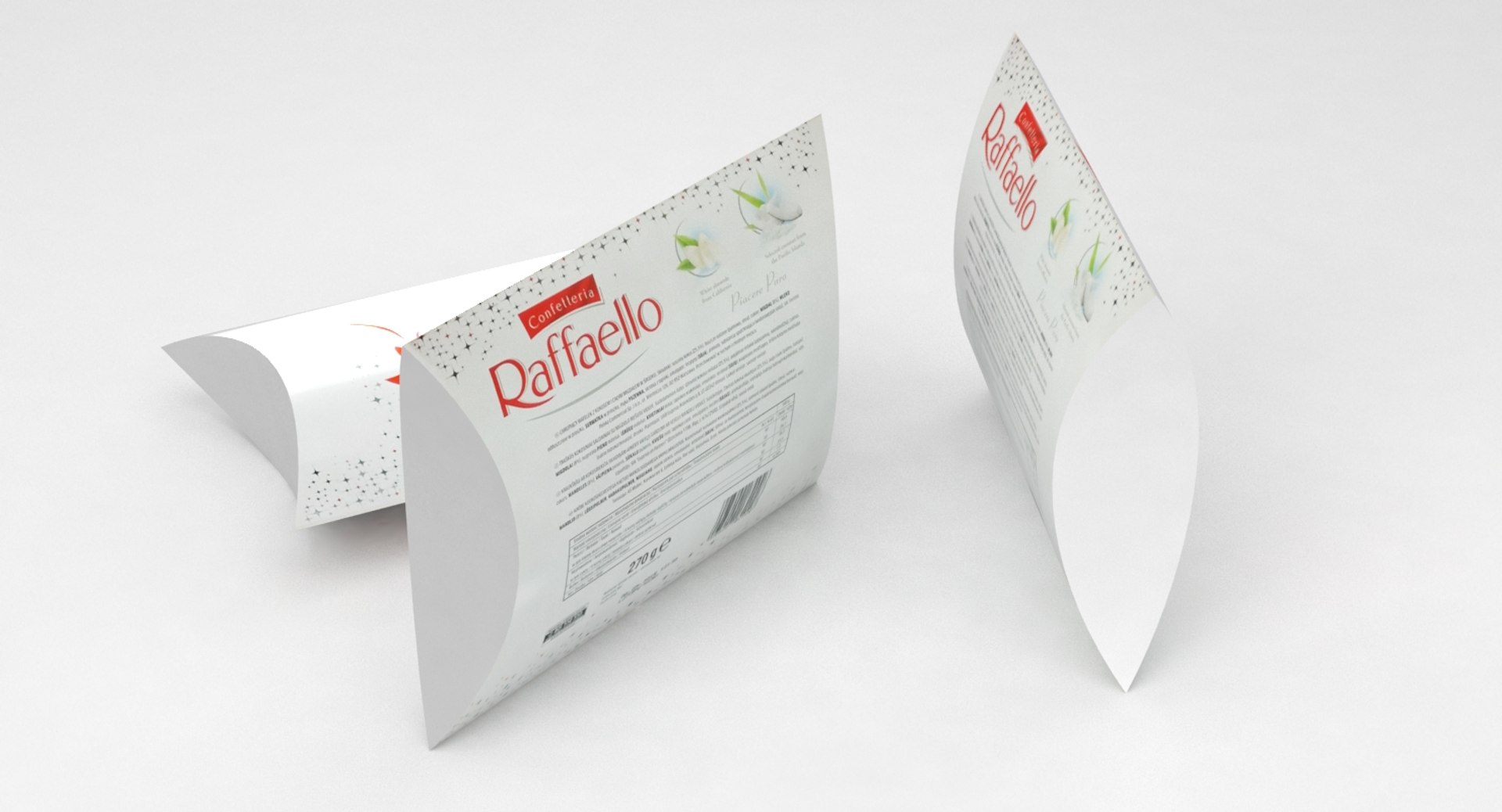 Ferrero Raffaello 270g 3D Model - TurboSquid 1223673