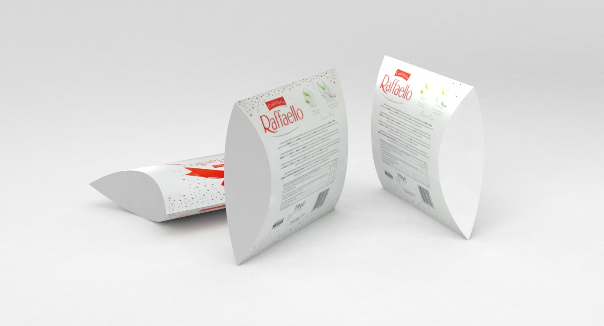 Ferrero Raffaello 270g 3D Model - TurboSquid 1223673