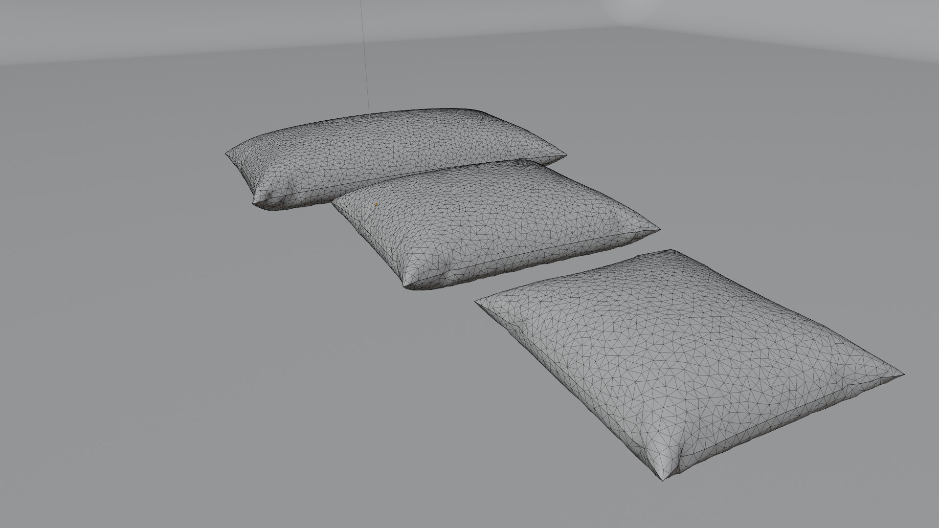 3D model Pillows Set White - TurboSquid 2142483