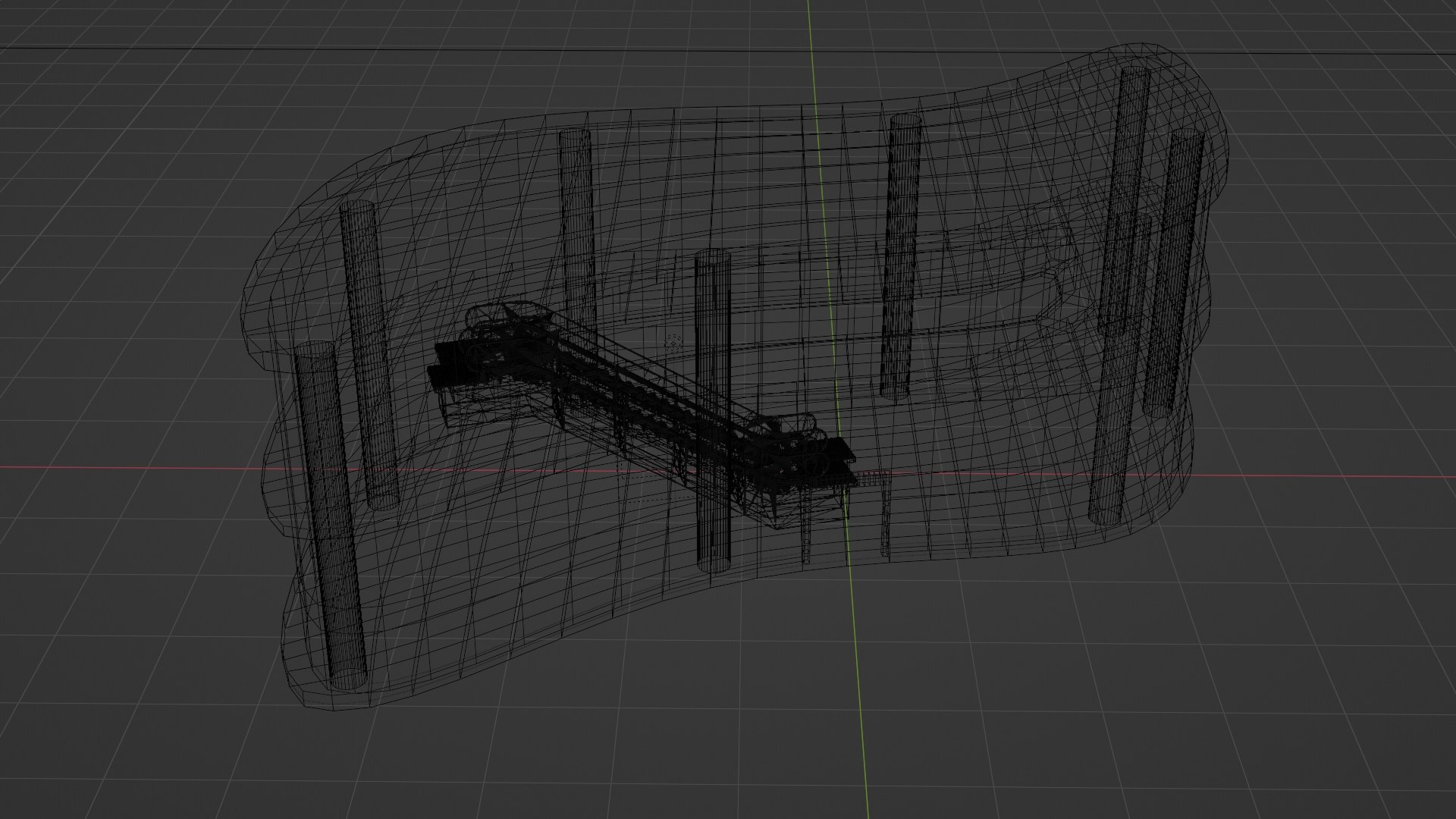 3D Futuristic Shopping Center S Shaped Model - TurboSquid 2141908