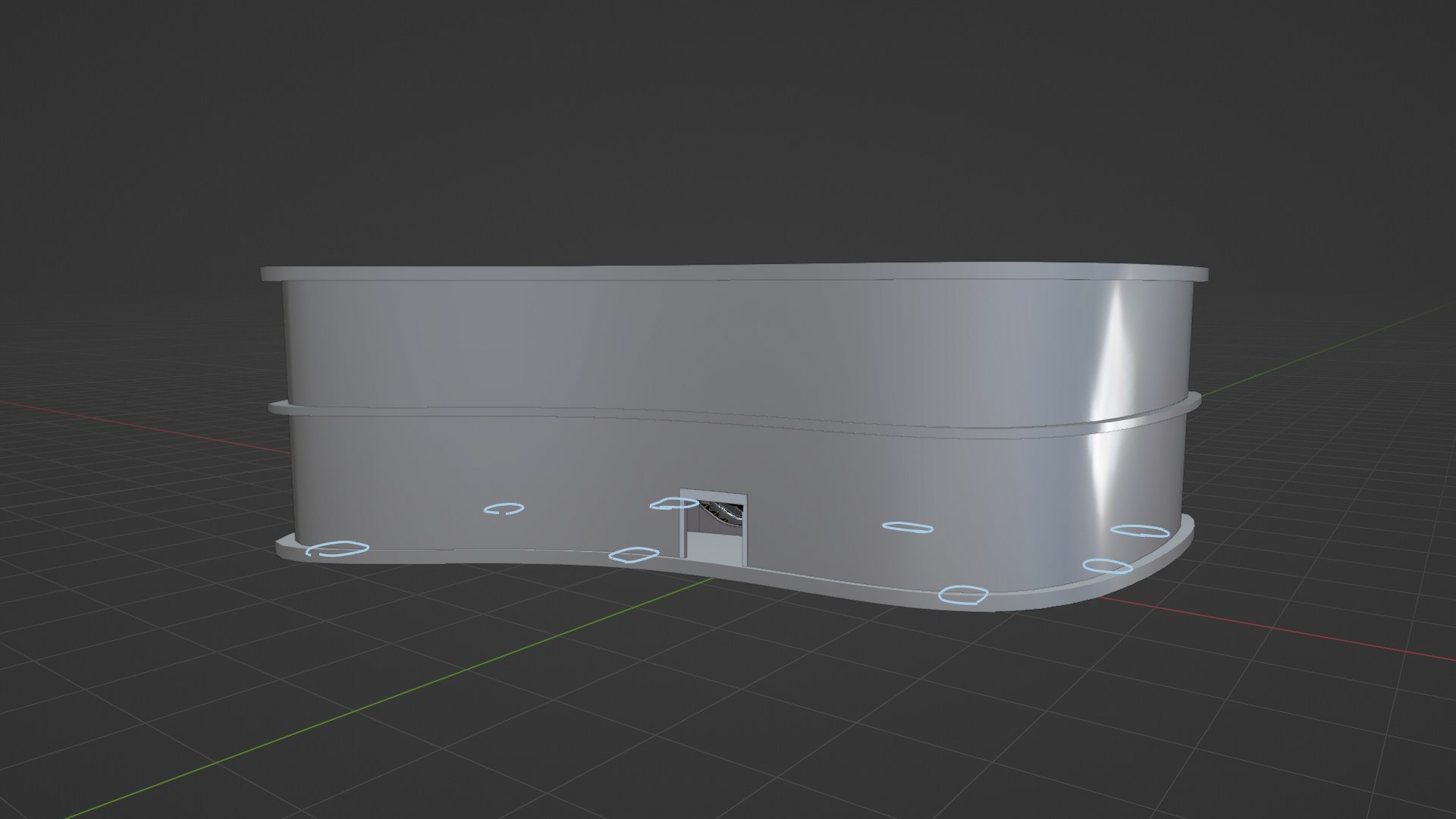 3D Futuristic Shopping Center S Shaped Model - TurboSquid 2141908