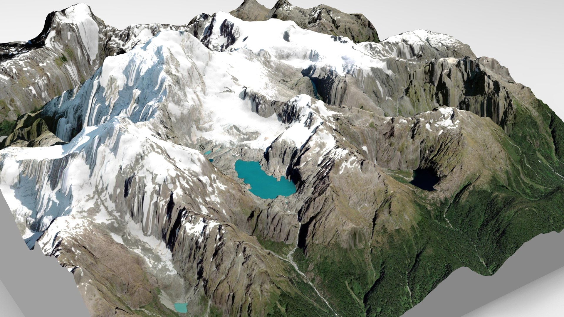 3D Mount Tutoko New Zealand Model - TurboSquid 2309771